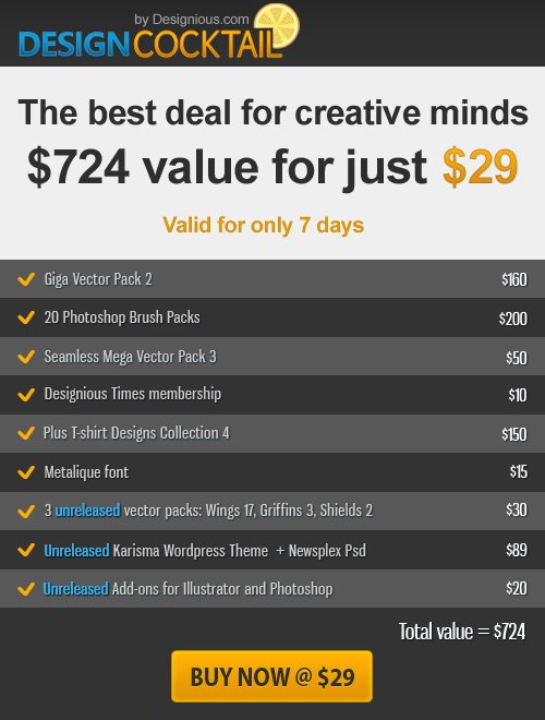 Design Cocktail 4 – This Year’s First Design Bundle! | AnimHuT Creative ...