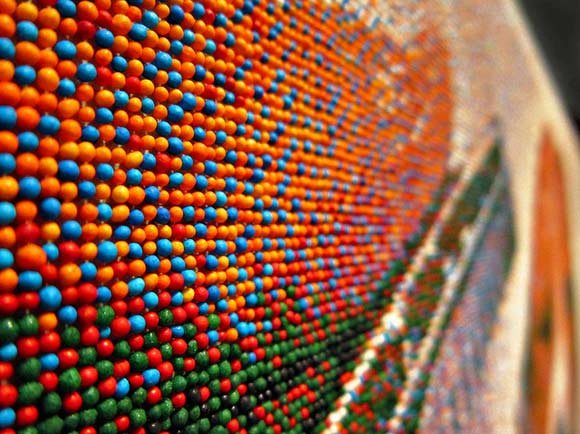 This Picture created only with 221,184 nonpareils Sprinkles