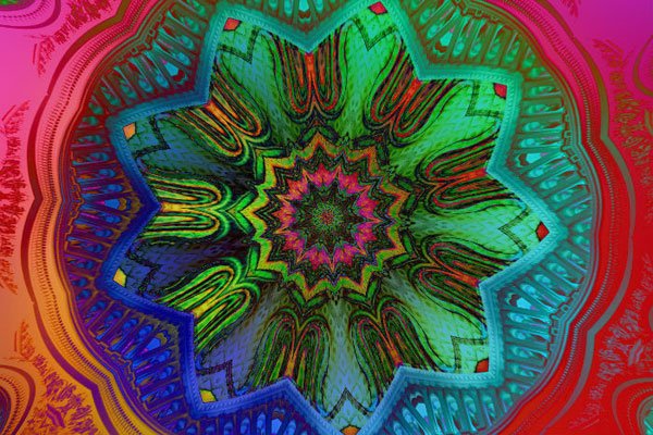 Colorful Kaleidoscope Abstract Design for Inspiration