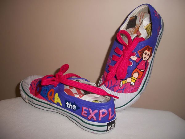 Colorful Painted Desi Canvas Shoes | AnimHuT Creative Design Blog