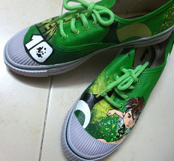Colorful Painted Desi Canvas Shoes | AnimHuT Creative Design Blog