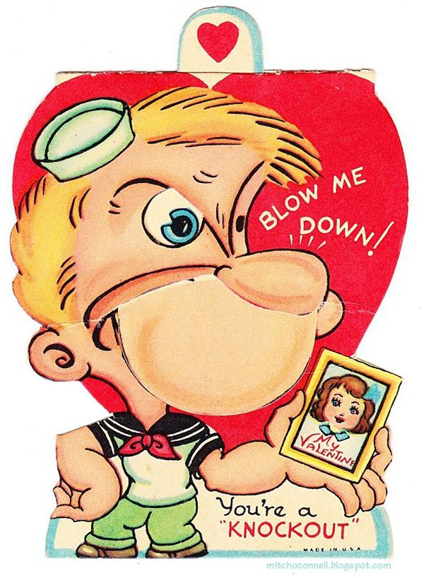 80 Rude Racist Vintage Cards for Valentines - Shared in Decades Ago