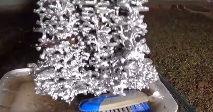 Ant Colony Aluminum Sculptures by Killing Ants - Not an Art