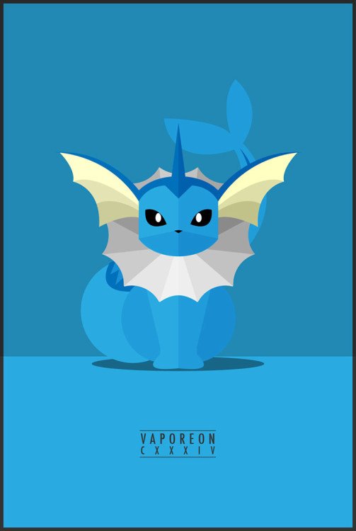 Vector Inspiration: Evolution of Cute Pokemon Minimal Poster Designs